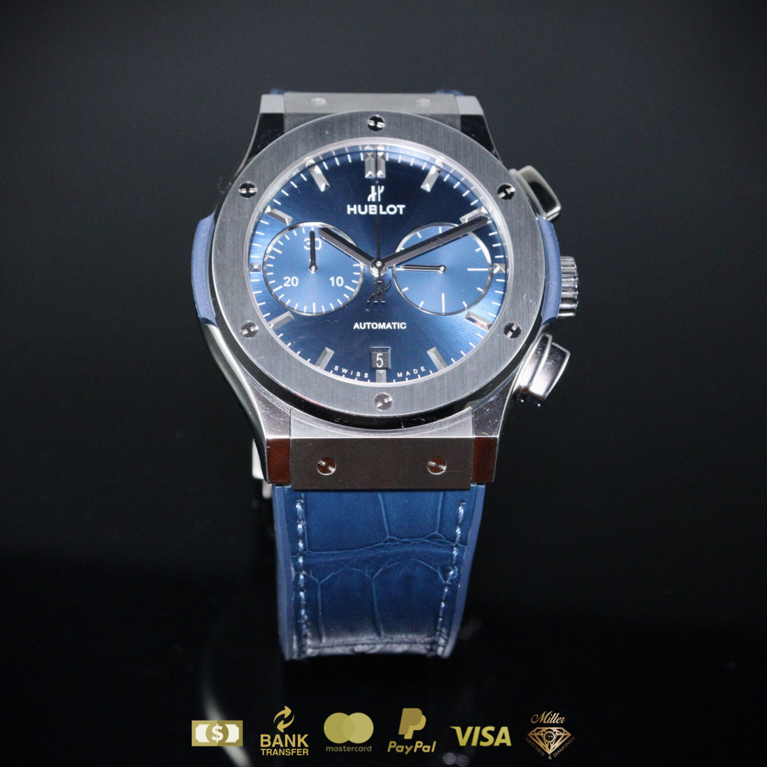 Hublot Classic Fusion cronógrafo azul 42 mm – Miller Watches & Diamonds
