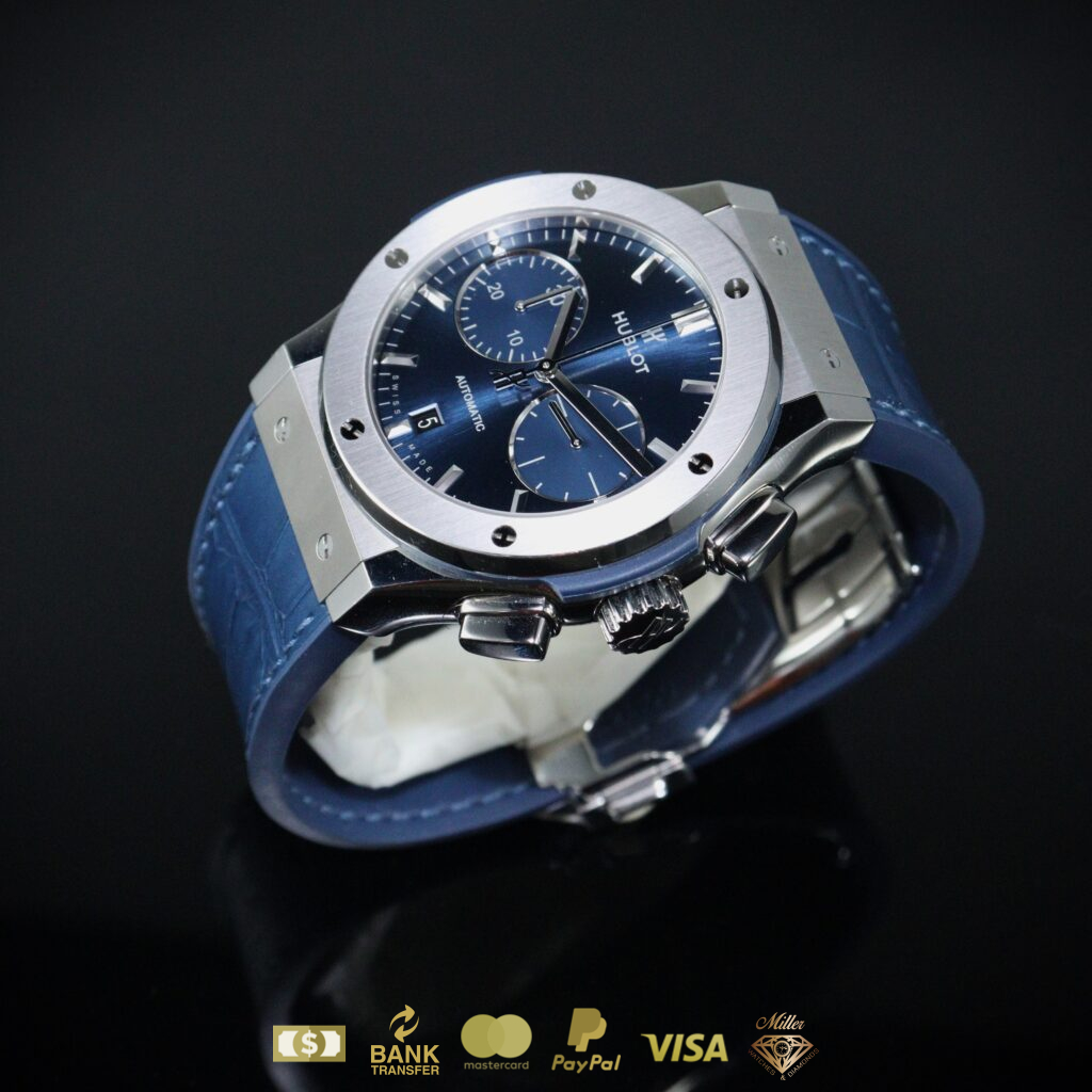 Hublot Classic Fusion cronógrafo azul 42 mm – Miller Watches & Diamonds