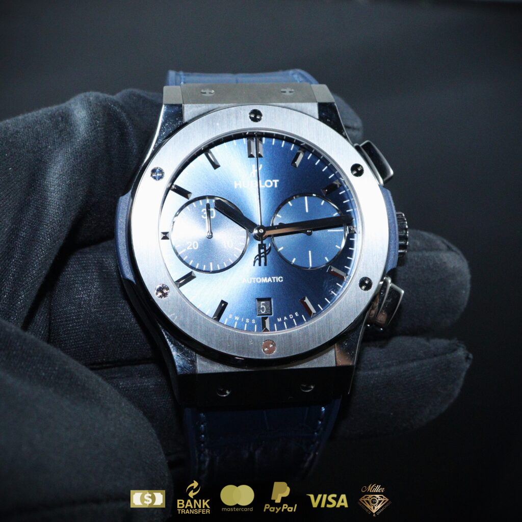 Hublot Classic Fusion cronógrafo azul 42 mm – Miller Watches & Diamonds