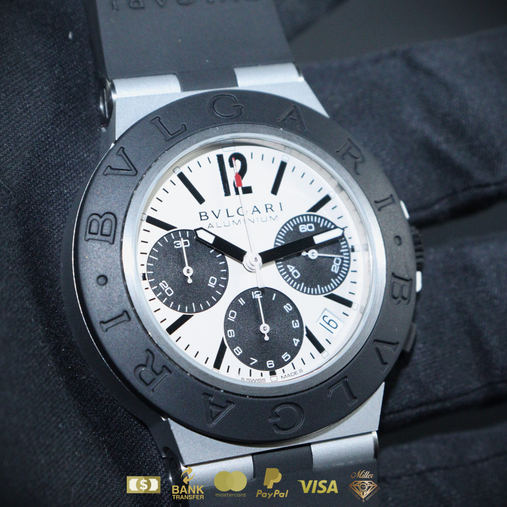 Bvlgari Aluminio para caballero 40 mm – Miller Watches & Diamonds