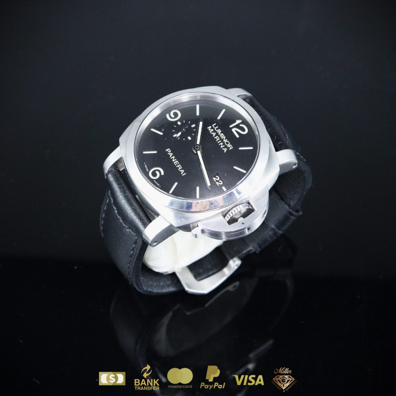 Panerai Pam 312 Luminor Marina Black – Miller Watches & Diamonds