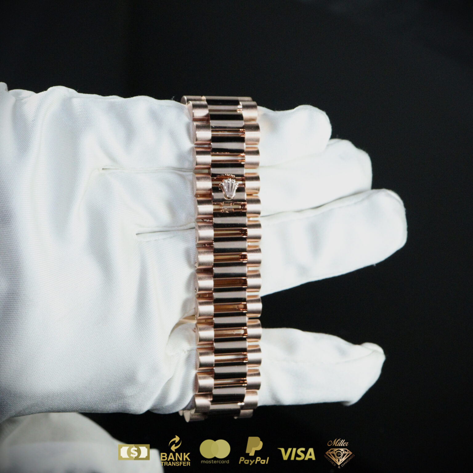 Rolex Presidente Day-Date 41 mm oro rosado chocolate – Miller Watches ...