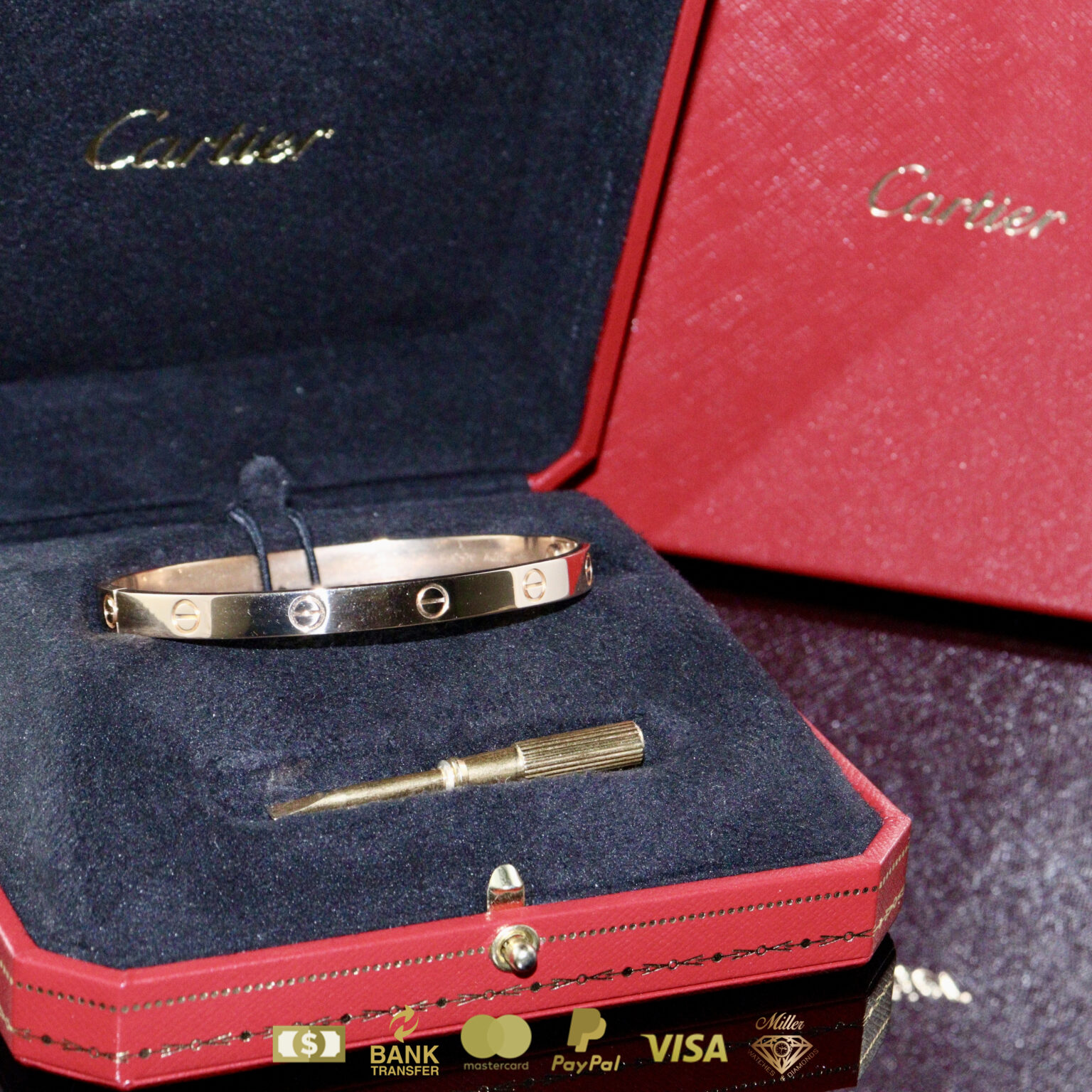 Pulsera Love de Cartier en oro rosa 18k – Miller Watches & Diamonds