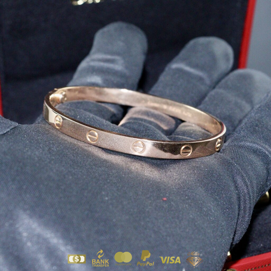 Pulsera Love de Cartier en oro rosa 18k – Miller Watches & Diamonds